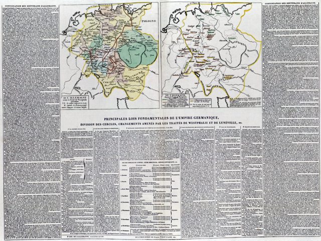 Historical Atlas by A.Lesage 1808: : the Rulers of Germany